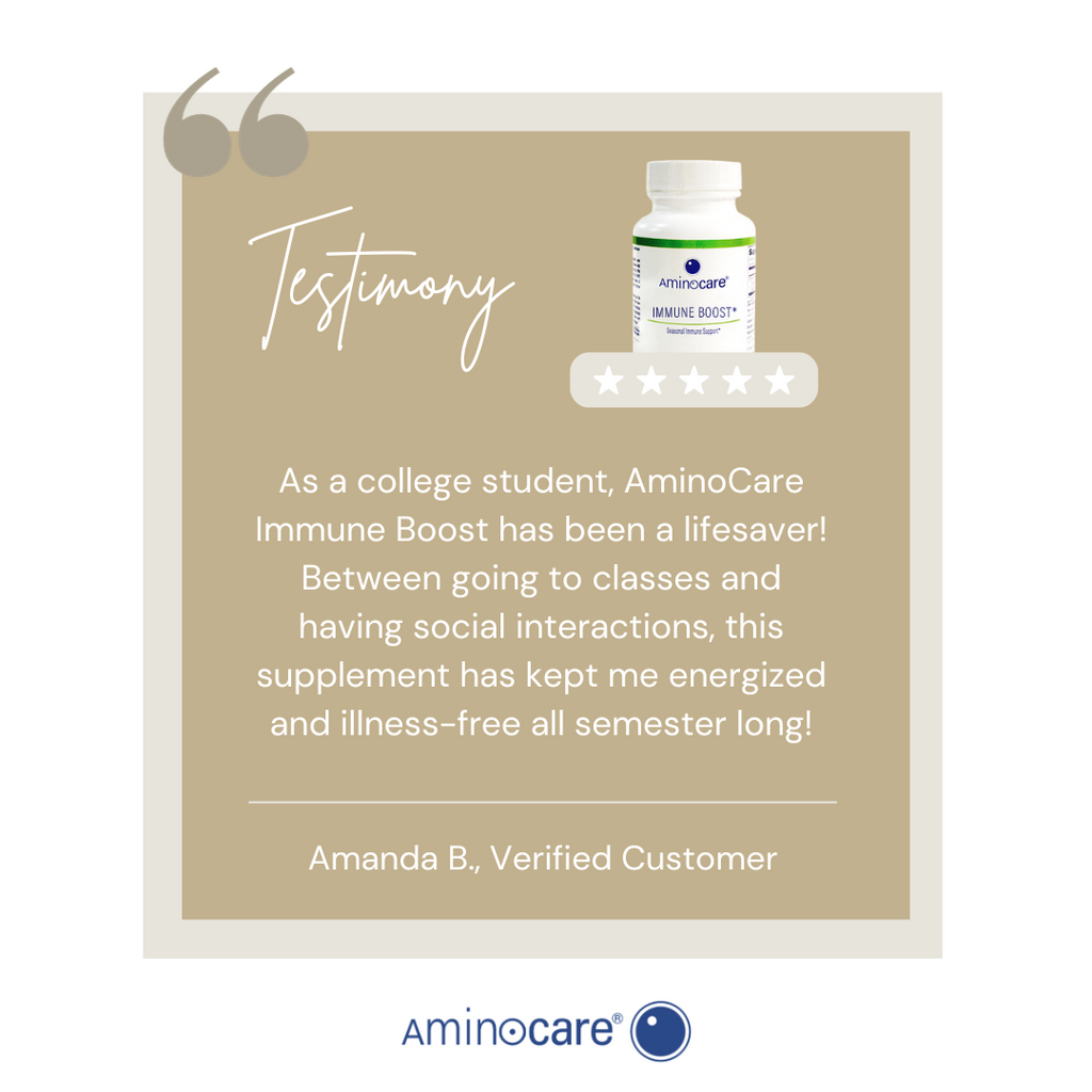 Testimony for Aminocare® Immune Boost – Aminocare® Products