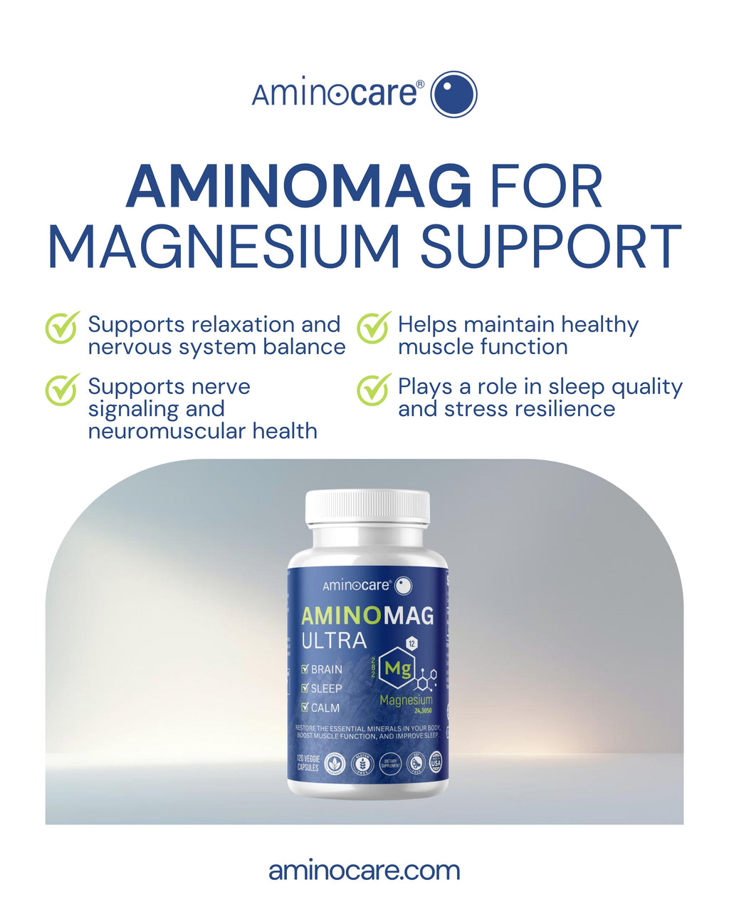 AminoCare® AMINOMAG: Magnesium for Stress & Muscle Health – Aminocare ...